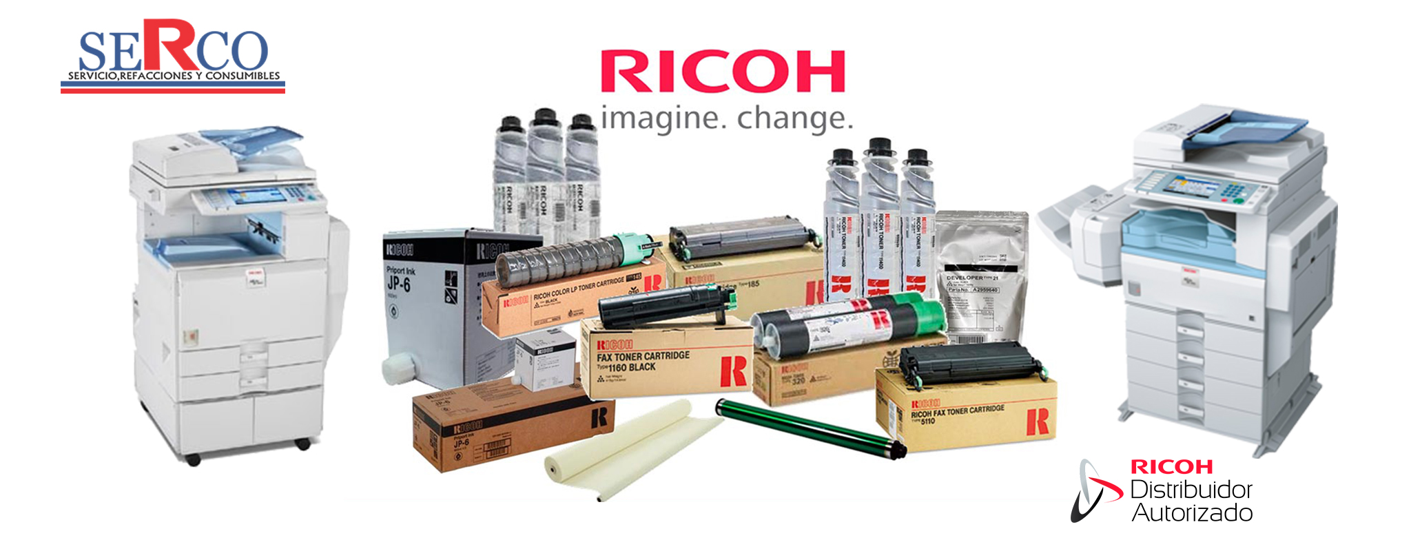 Venta de Consumibles y Refacciones Equipos RICOH Puebla
